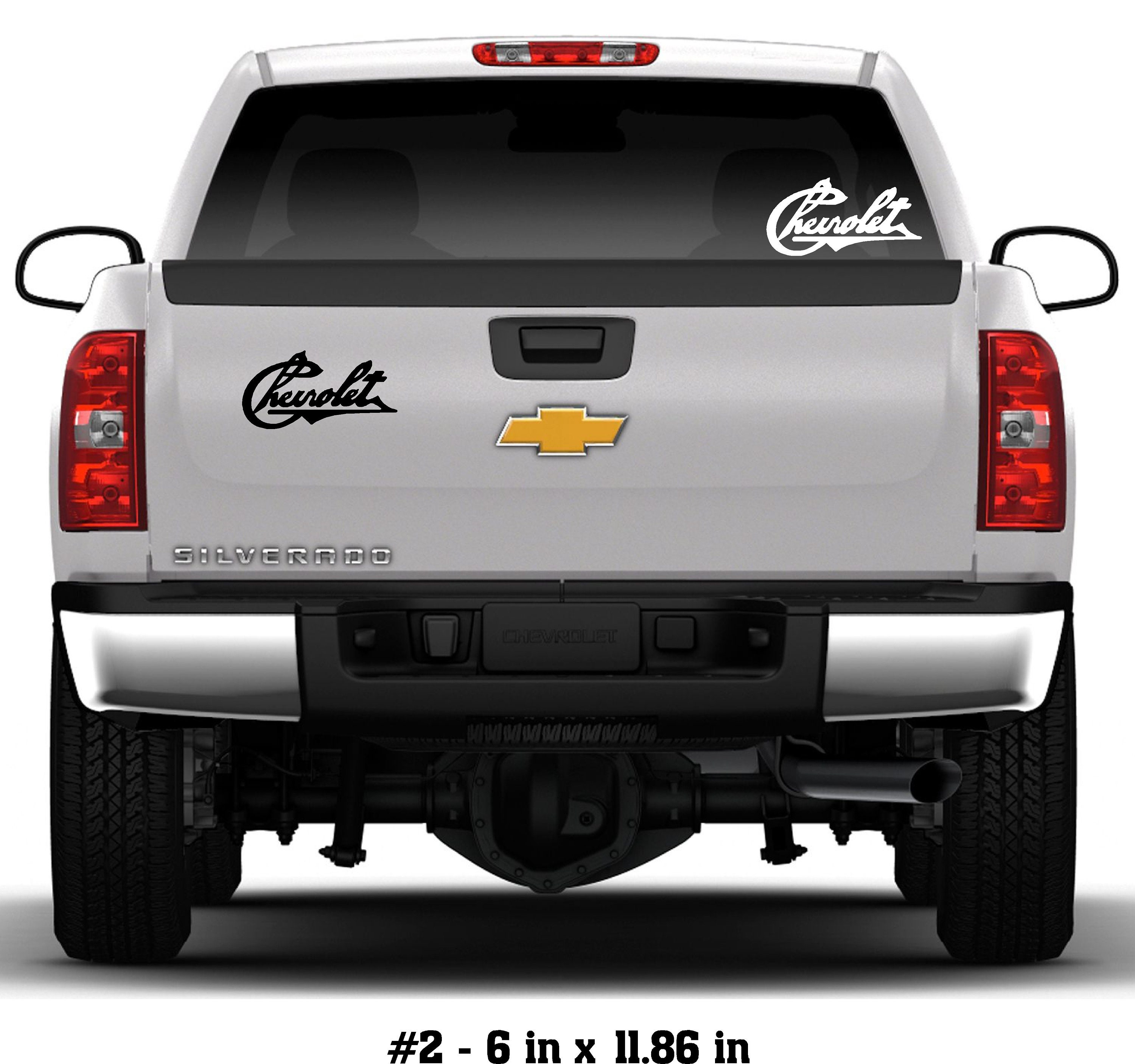 1912 Vintage Chevrolet Script Logo for Rear Window Sticker - 1912 Chevy ...