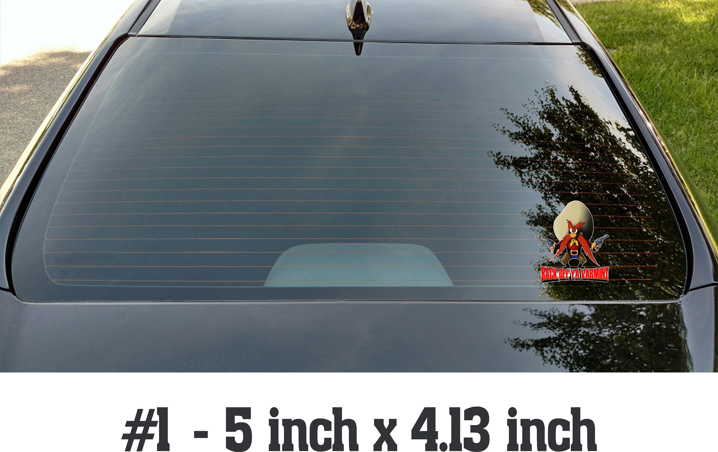 Yosemite Sam Back off Sticker, BACK OFF Yosemite Sam Decal - Back off ...
