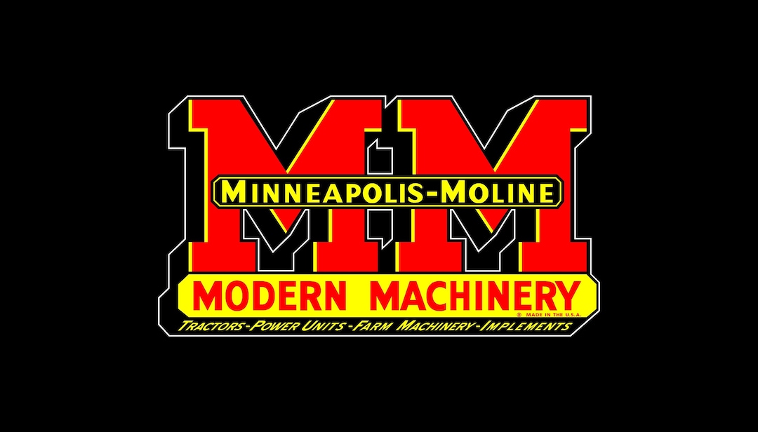 Minneapolis-moline Modern Machinery Vintage Recreated - Emblem Sticker ...