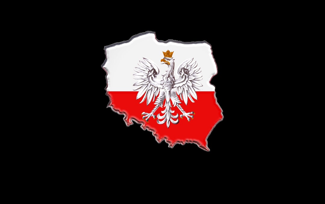 Poland Eagle Emblem Decal - Poland Coat of Arms Eagle Inside Poland ...