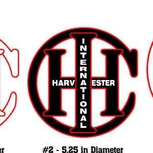 International Harvester IHC - Vintage Redrawn 1920's Round Emblem ...