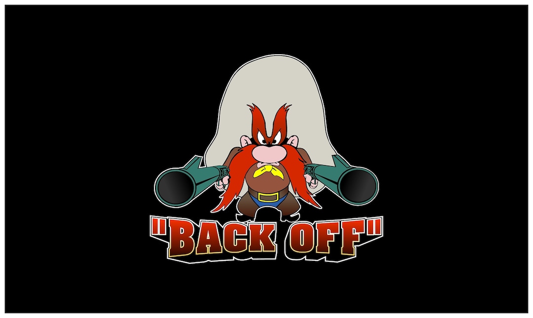 Yosemite Sam Back off Sticker, BACK OFF Yosemite Sam Decal, Yosmite Sam ...