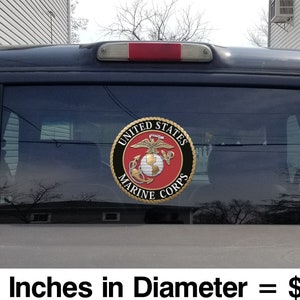 United States Marine Corps. Decal Sticker - US Marine Corps - Official ...