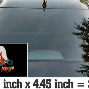Yosemite Sam Back off Sticker, BACK OFF Yosemite Sam Decal, Yosmite Sam ...