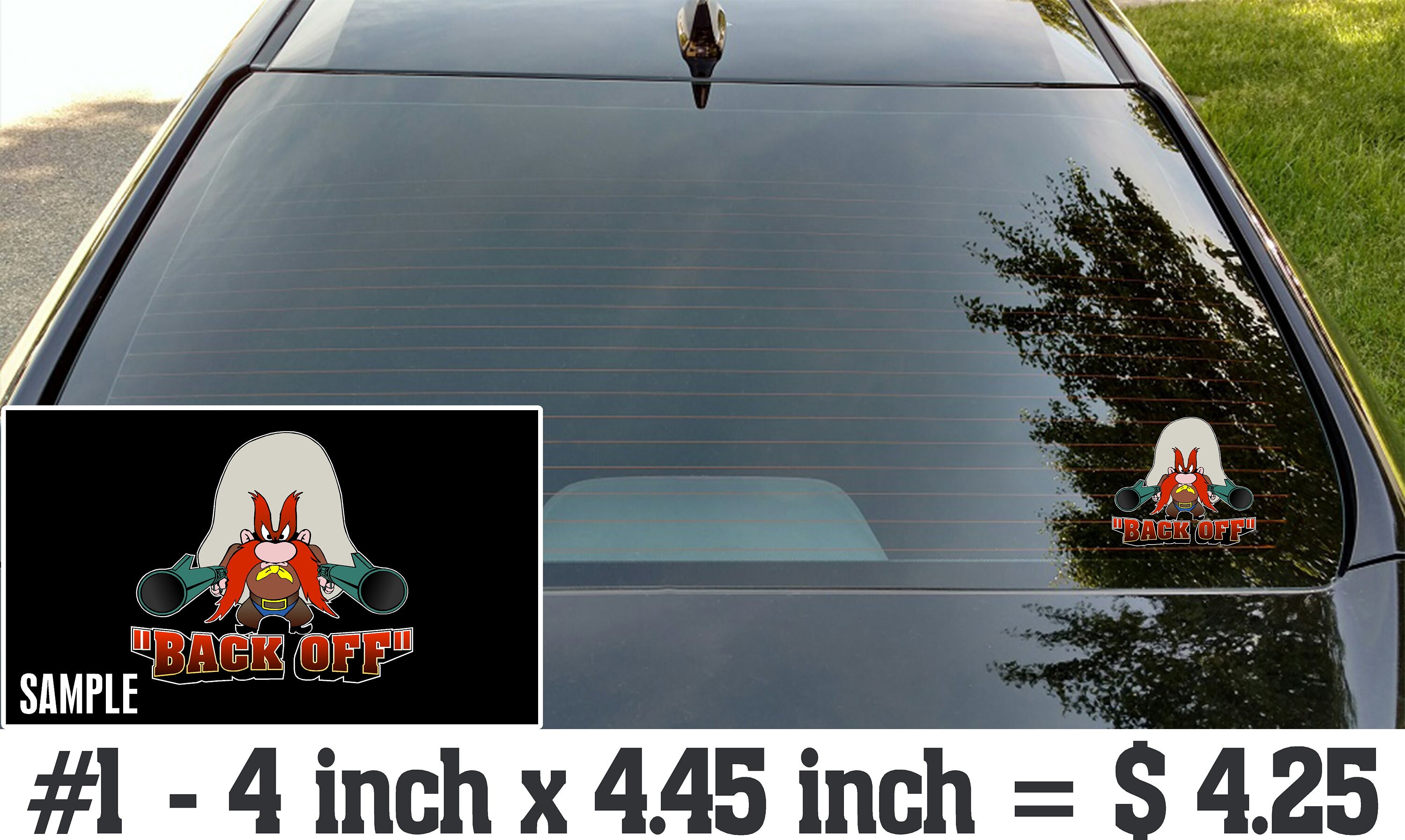 Yosemite Sam Back off Sticker BACK OFF Yosemite Sam Decal - Etsy
