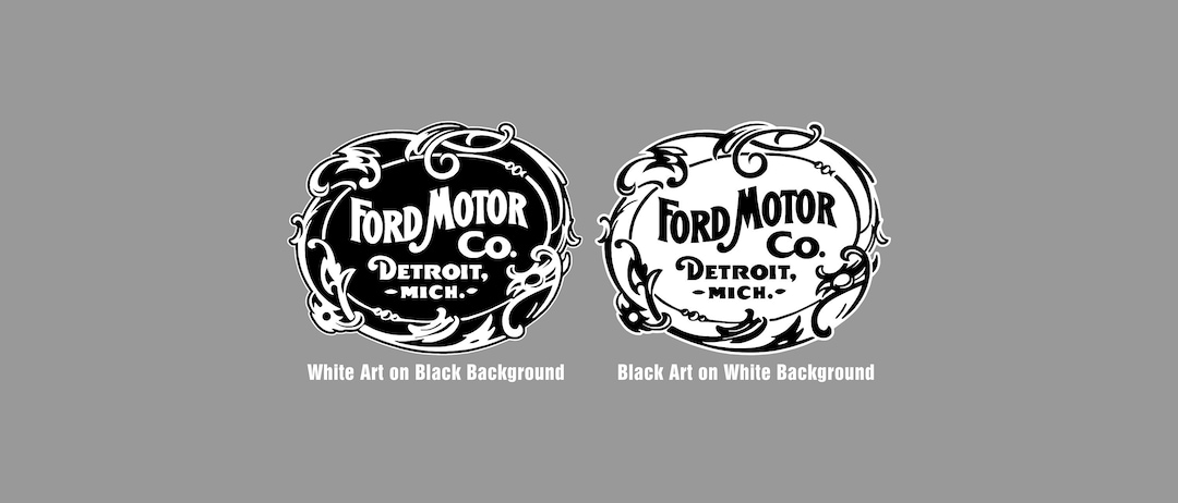 Ford Printed 1903 Re-drawn Historic Vintage Logo 1903 Ford Logo Sticker ...