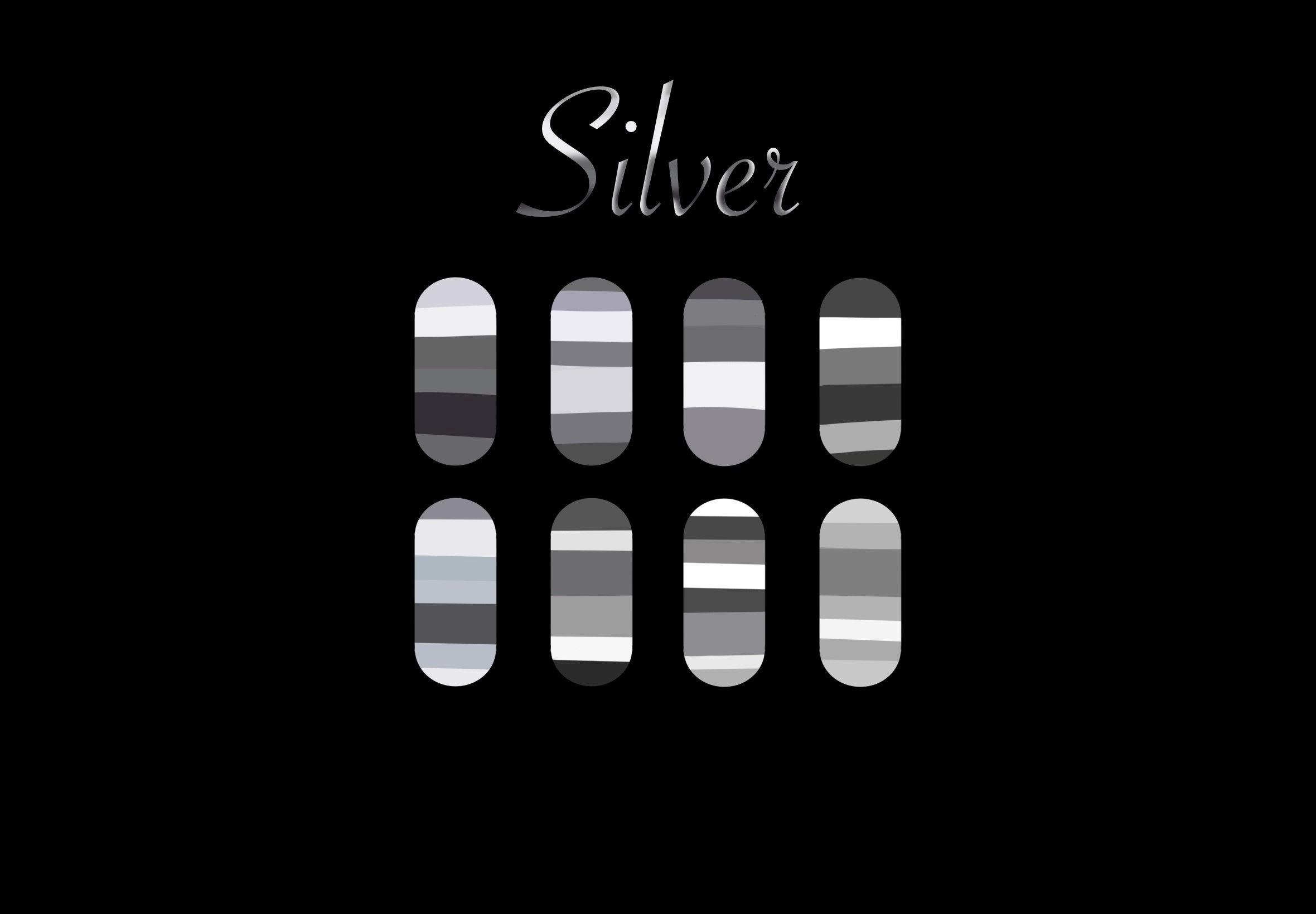 Silver Procreate Color Swatches | *DIGITAL DOWNLOAD* | Procreatorsco ...