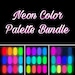 Neon Procreate Color Palette Bundle | *DIGITAL DOWNLOAD ...