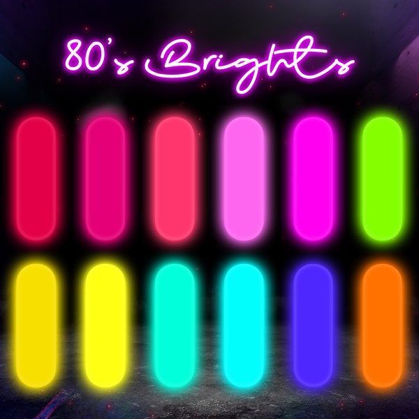 80s Color Palette - Etsy