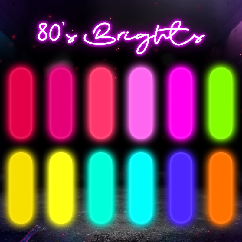 80s Color Palette - Etsy
