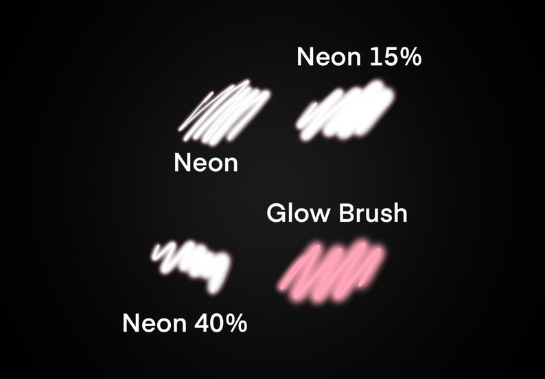 Neon Pastel Palette for Procreate | NEON BRUSHES INCLUDED | Digital ...