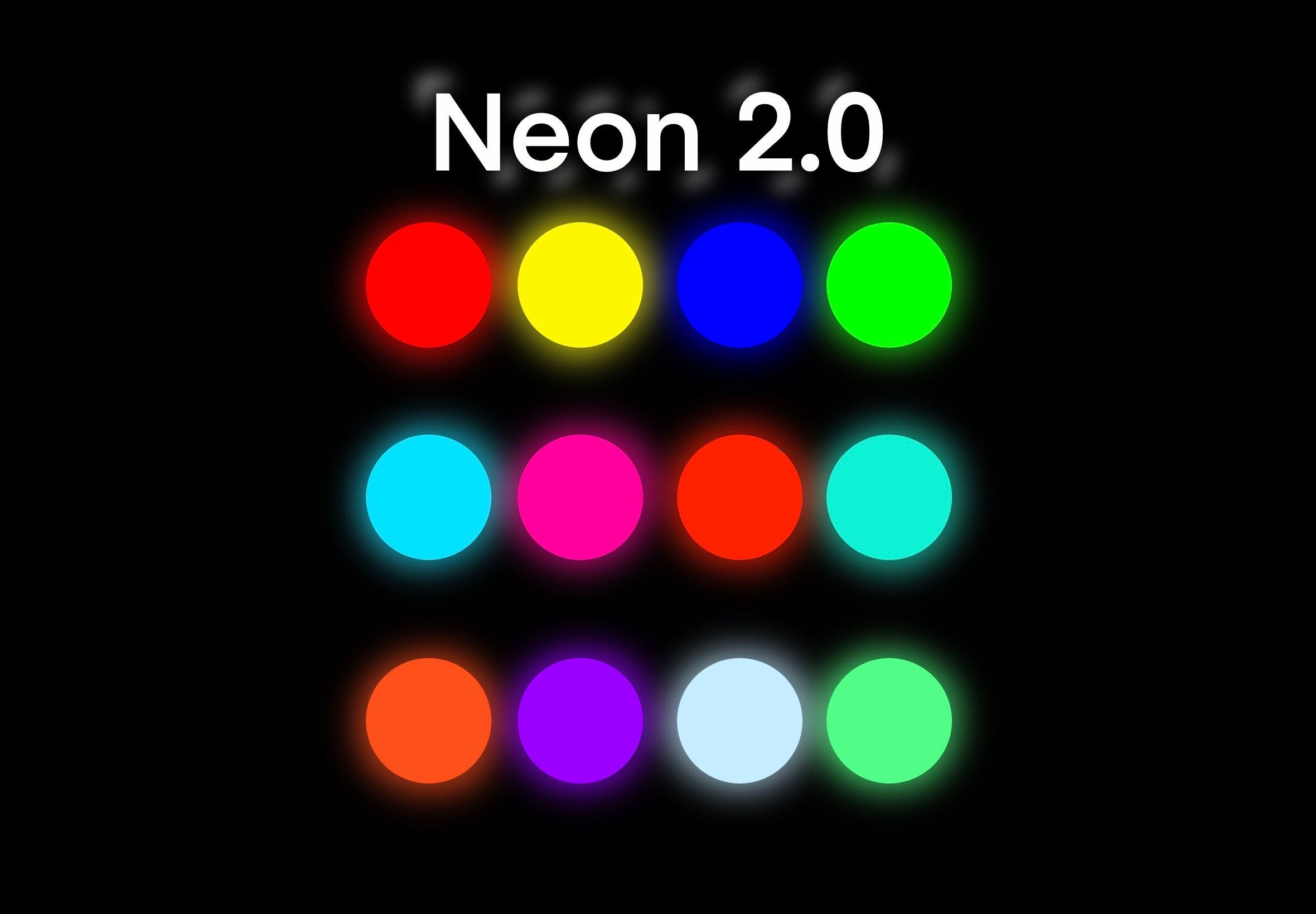 Neon Procreate Color Palette 2.0 | NEON PALETTE REBOOT | Glow Brushes ...