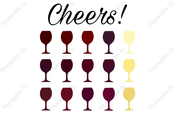 Cheers Procreate Color Palette DIGITAL DOWNLOAD | Etsy