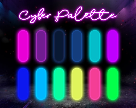 Cyber Procreate Color Palette DIGITAL DOWNLOAD - Etsy