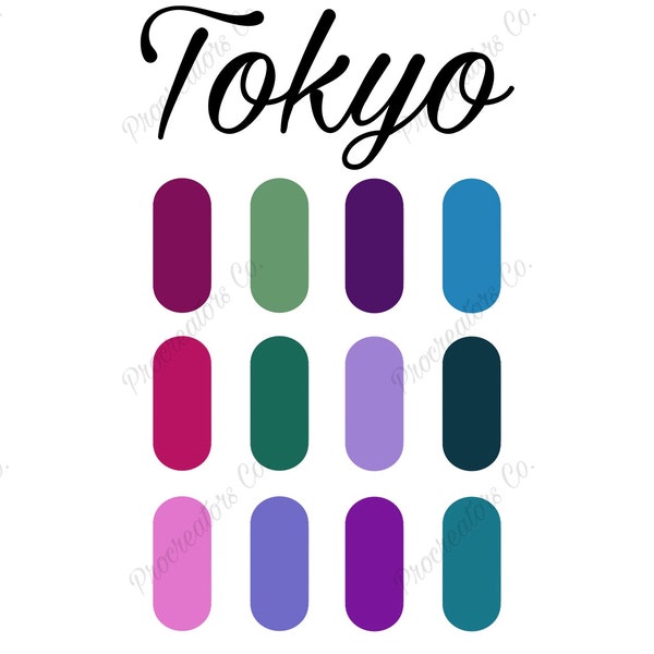 Cyber Color Palette - Etsy