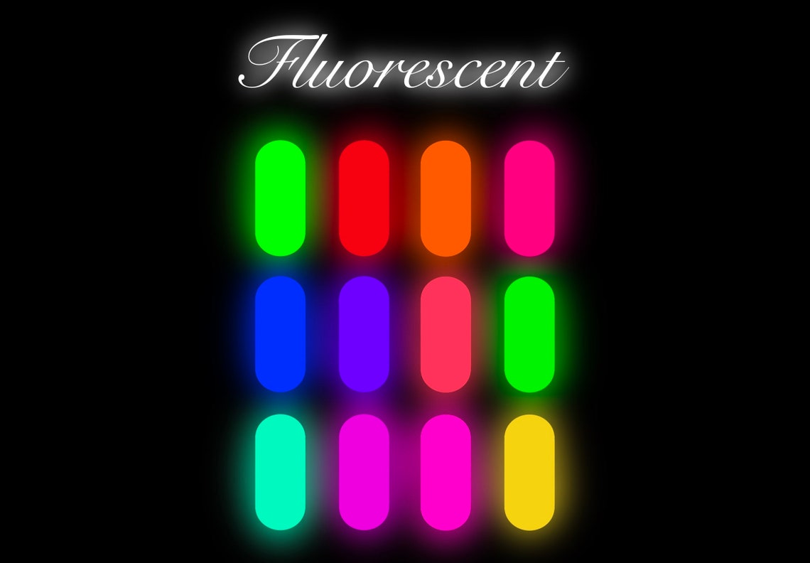 Fluorescent Procreate Color Palette DIGITAL DOWNLOAD | Etsy