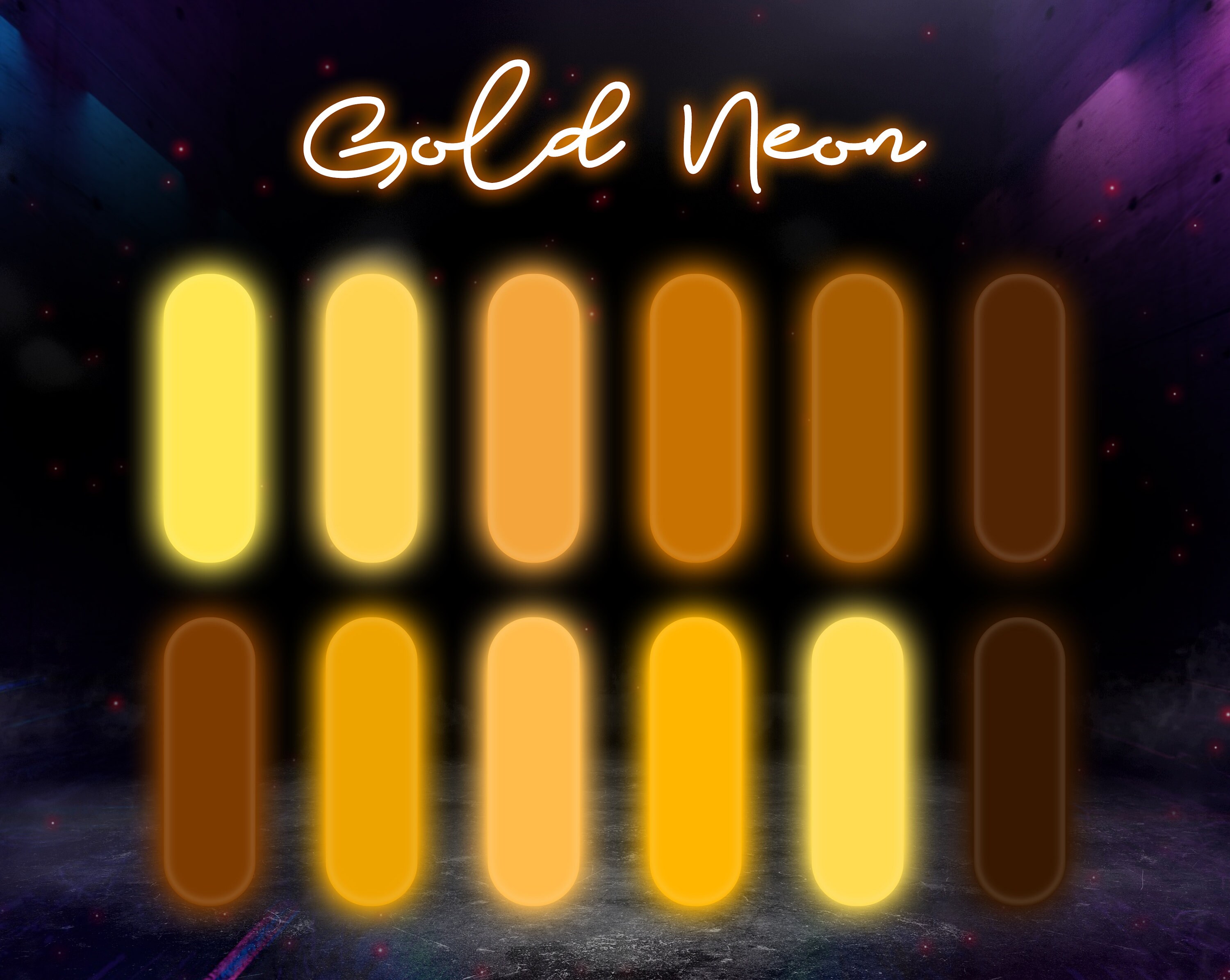 Gold Procreate Color Swatches DIGITAL DOWNLOAD Procreatorsco Golden ...