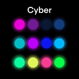 Neon Procreate Color Palette Bundle & Glow Brush | *DIGITAL DOWNLOAD ...