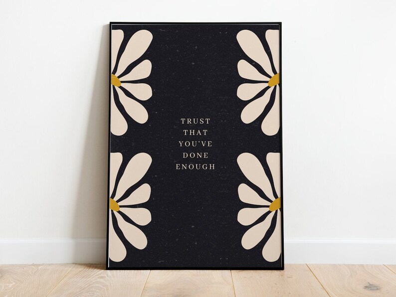 ART PRINT Enough / Empower Wall Art / Motivation Poster / - Etsy