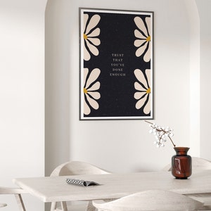 ART PRINT Enough / Empower Wall Art / Motivation Poster / Minimalistic ...