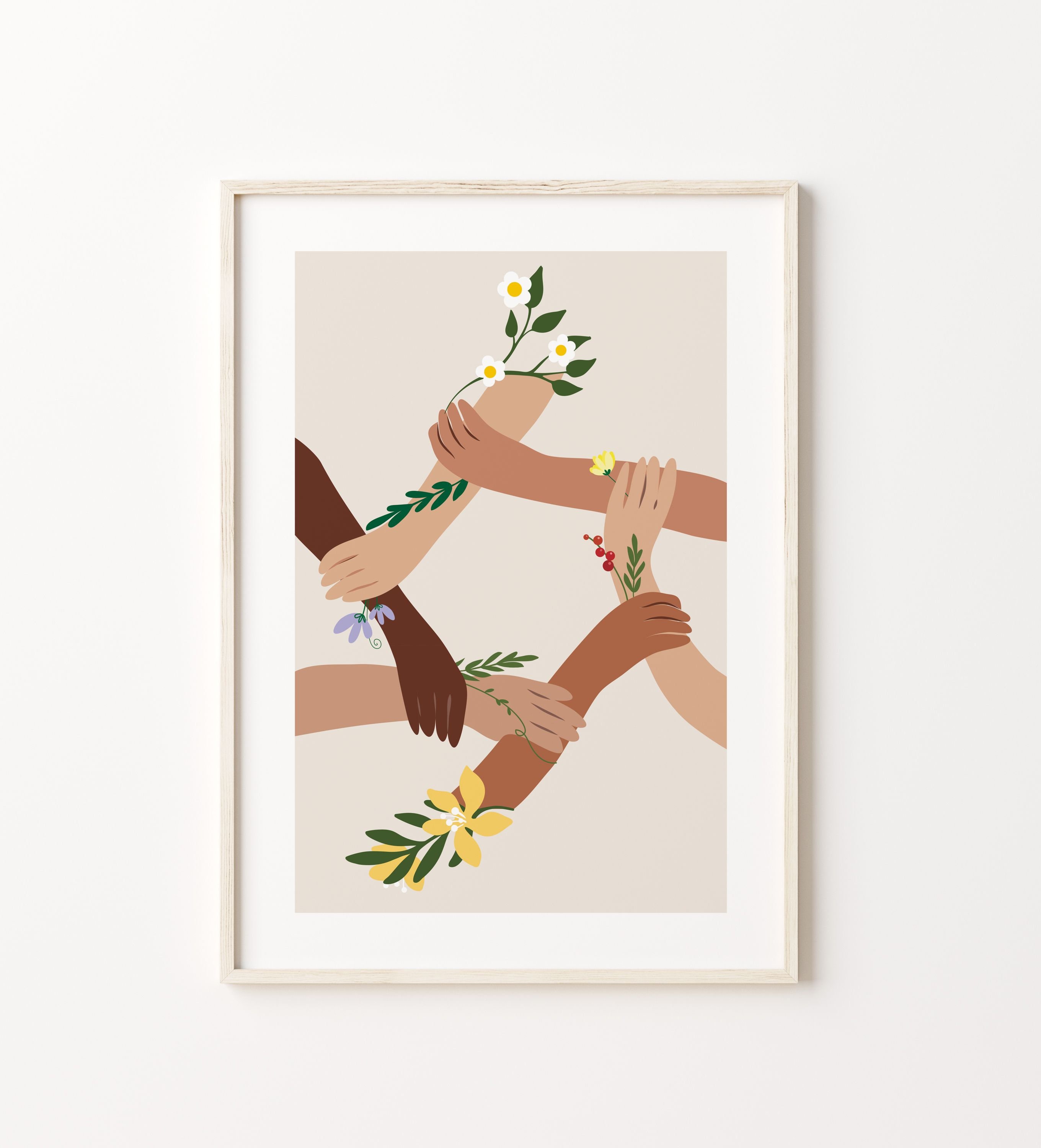 IMPRESSION D'ART Féministe / Art mural fraternité / Poster féminisme ...