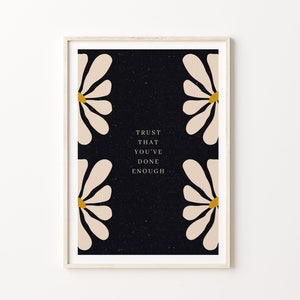 ART PRINT Enough / Empower Wall Art / Motivation Poster / - Etsy