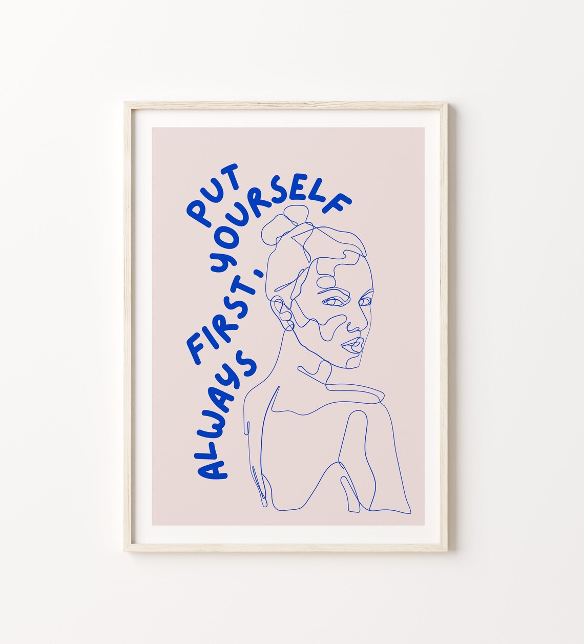 ART PRINT Empowerment / One Line Drawing / Minimalistic Wall Art ...