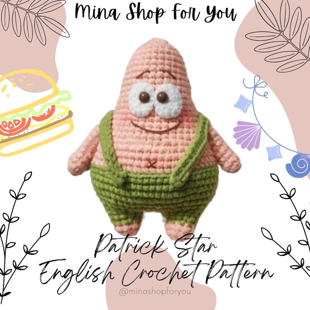 7 Inches Pink Starfish Pattern, Crochet Pattern, Amigurumi Pattern ...