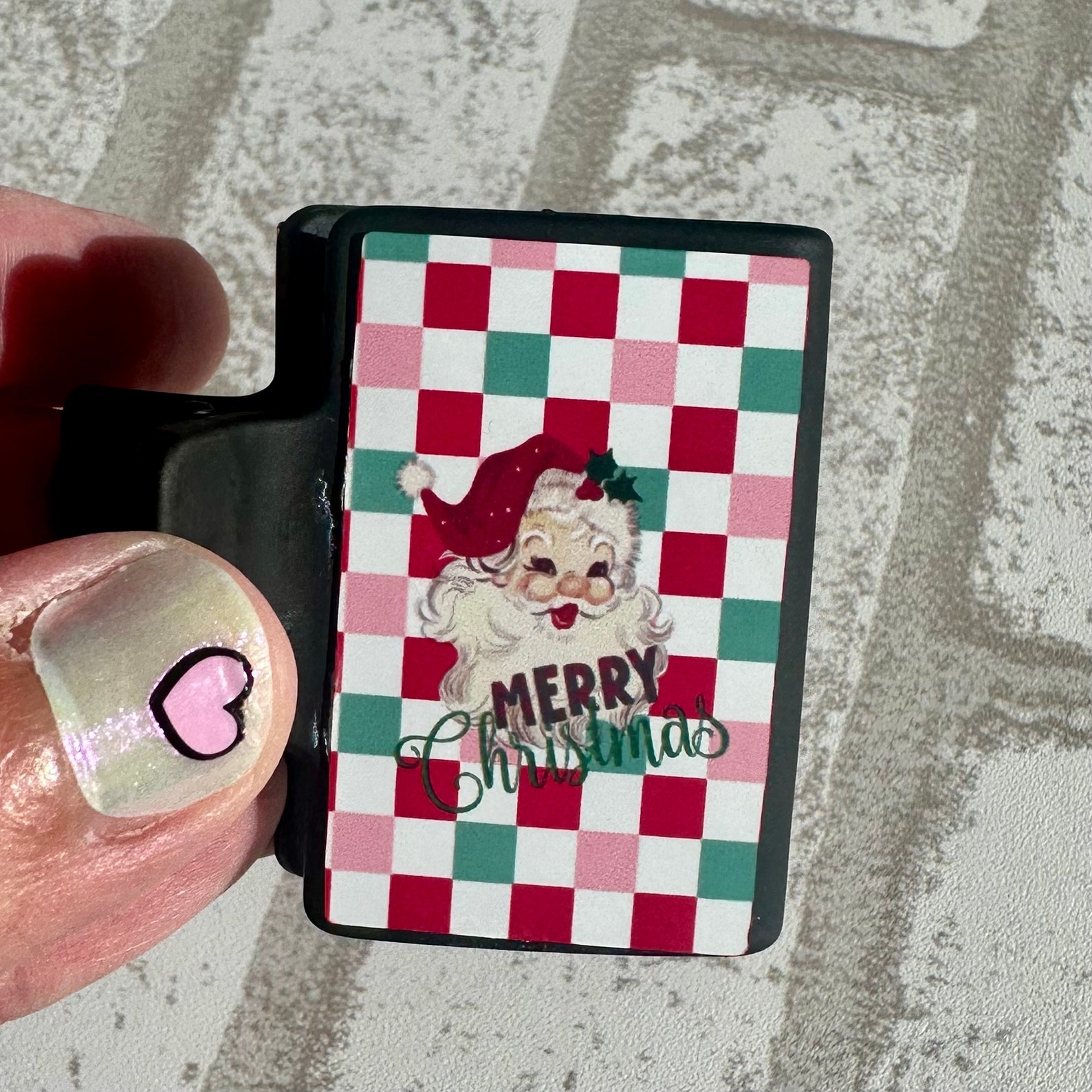 Santa Hair Claw Clip - Etsy