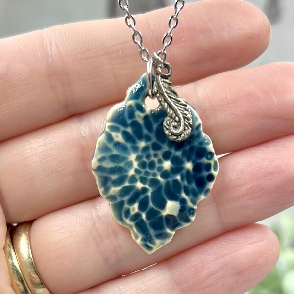 Ceramic Pendant Necklace - Etsy