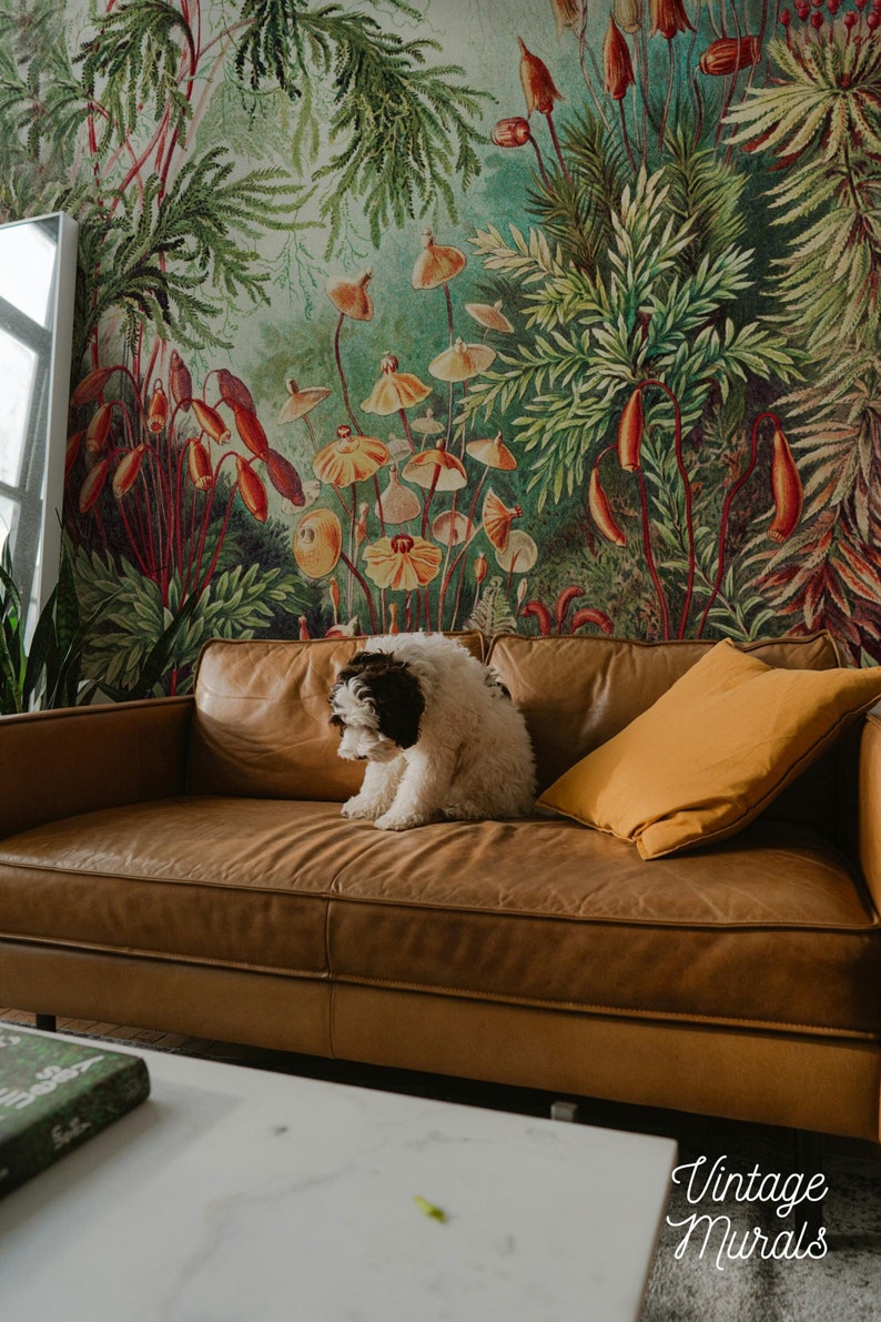 Amazonian Jungle Mural, Retro Jungle-inspired Decor, Removable ...