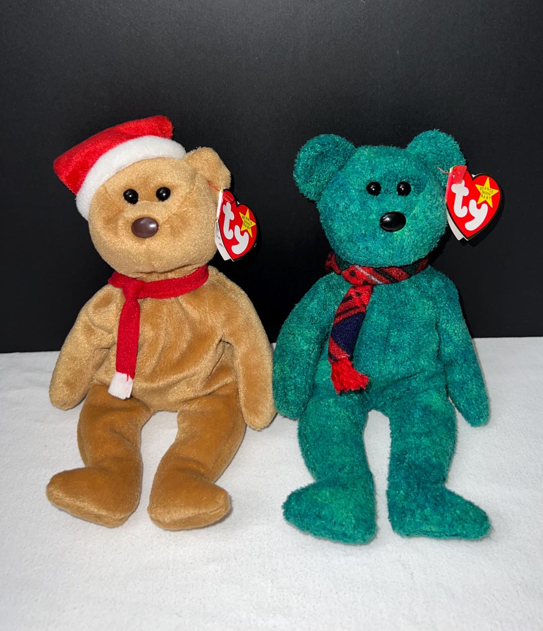 Ty Beanie Holiday Bears Wallace and Teddy Plush - Etsy