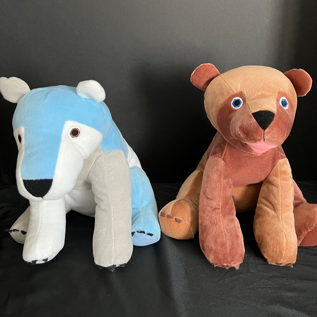 Brown Bear and Polar Bear Plush - Etsy