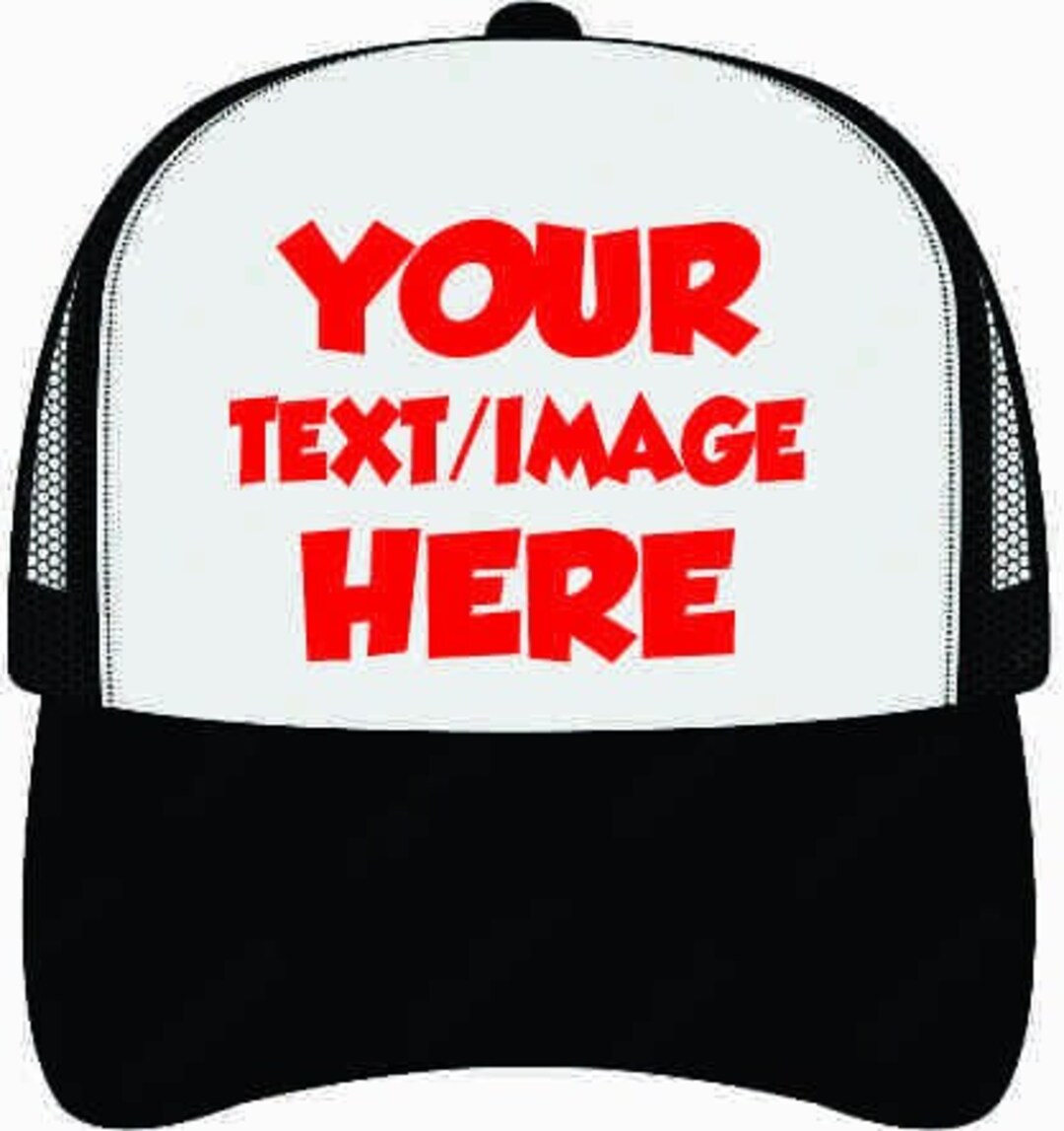 Custom DTF Logo or Text on Adjustable Snapback Trucker Hats - Etsy