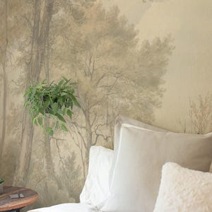 Subtle Forest Wallpaper, Scenic Wallpaper, Old-fashioned Painting ...