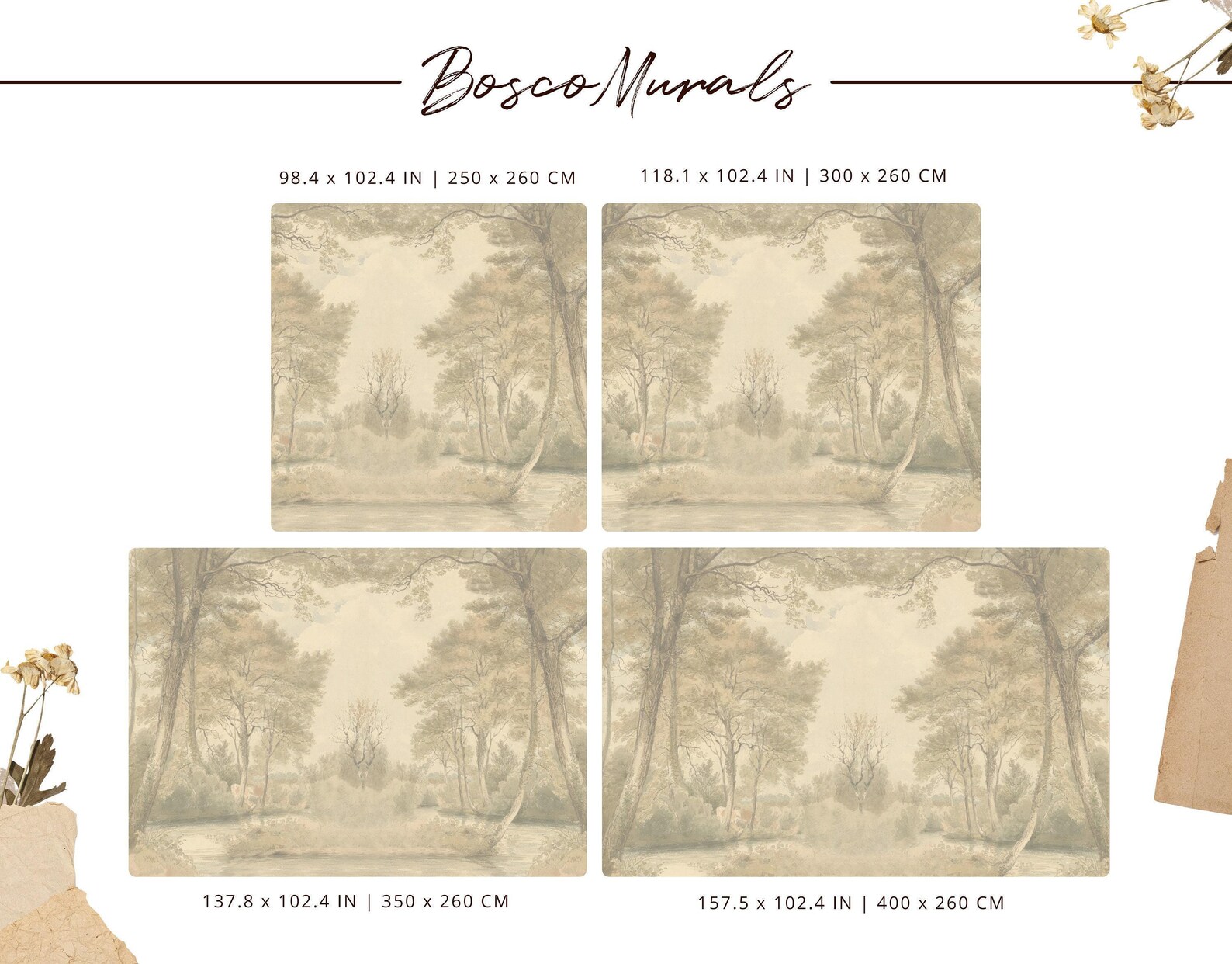 Subtle Forest Wallpaper, Scenic Wallpaper, Old-fashioned Painting ...