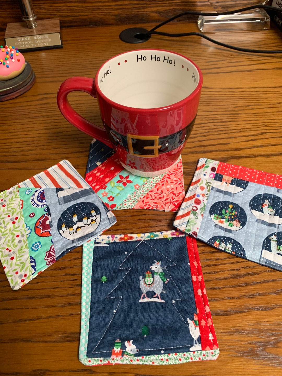 Christmas Mug Rug Set 1 - Etsy