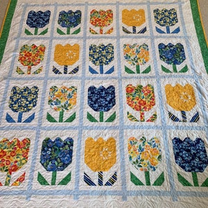 Spring Flowers Quilt #1 - Etsy