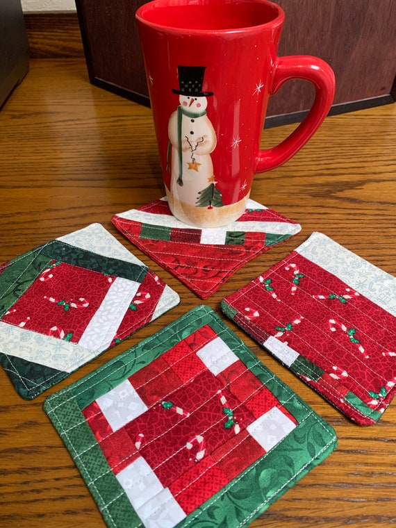 Christmas Mug Rug Set 7 - Etsy