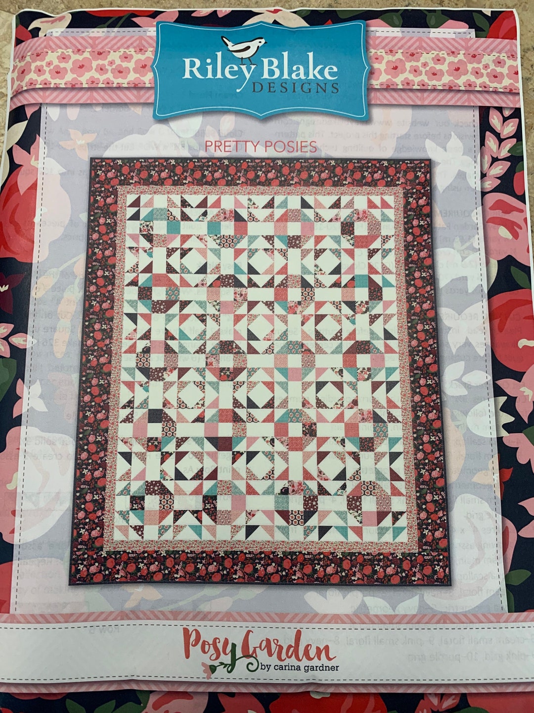 Riley Blake Pretty Posies Quilt Kit - Etsy