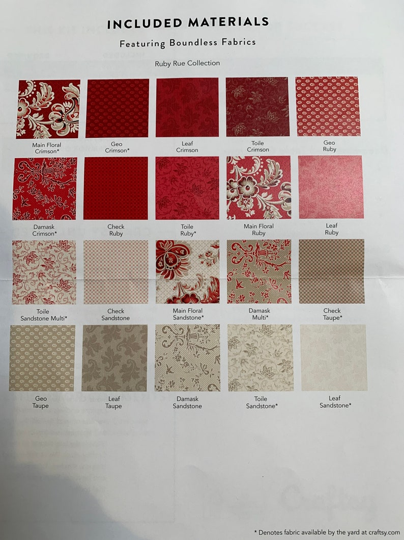 Good Times Ruby Rue Queen Quilt Kit Plus - Etsy