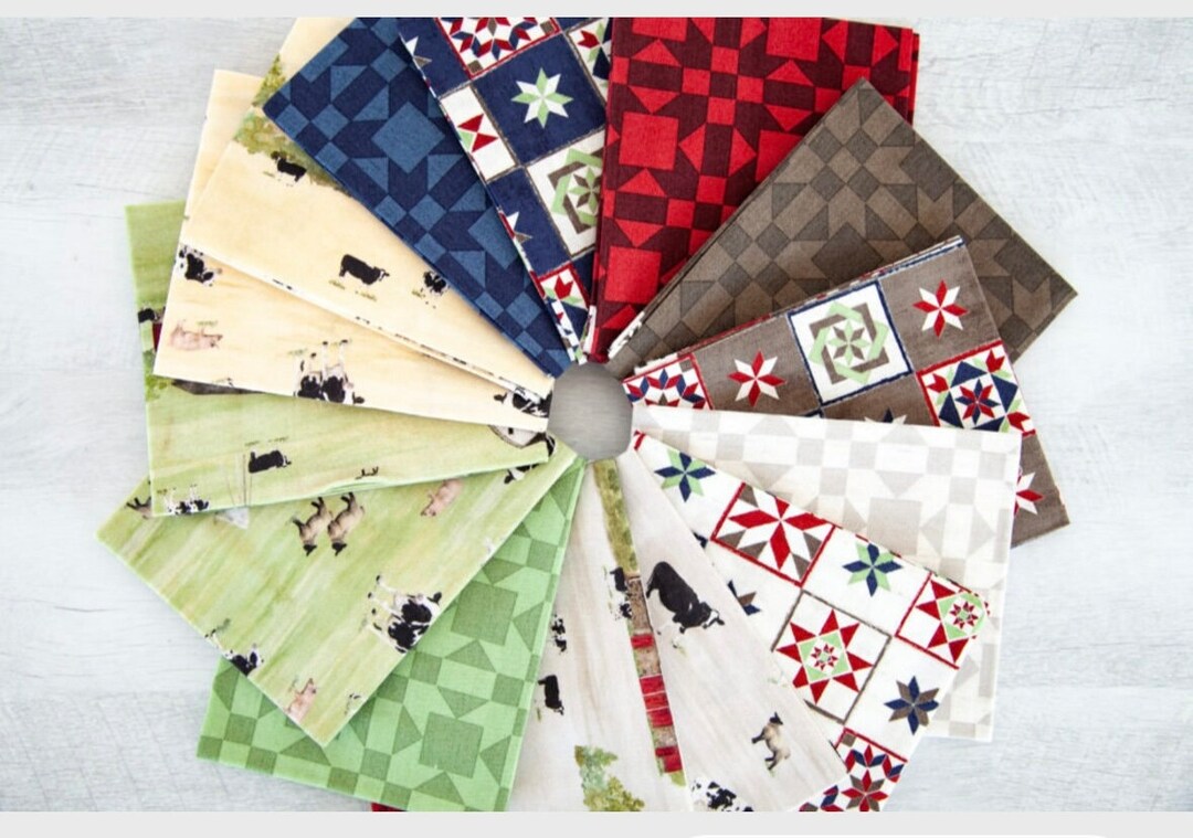 Riley Blake Barn Quilts Fat Quarter Bundle - Etsy