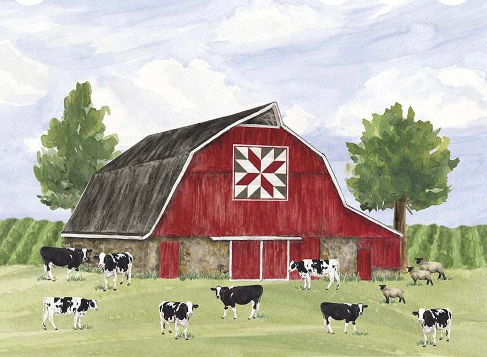 Riley Blake Barn Quilt Panel - Etsy