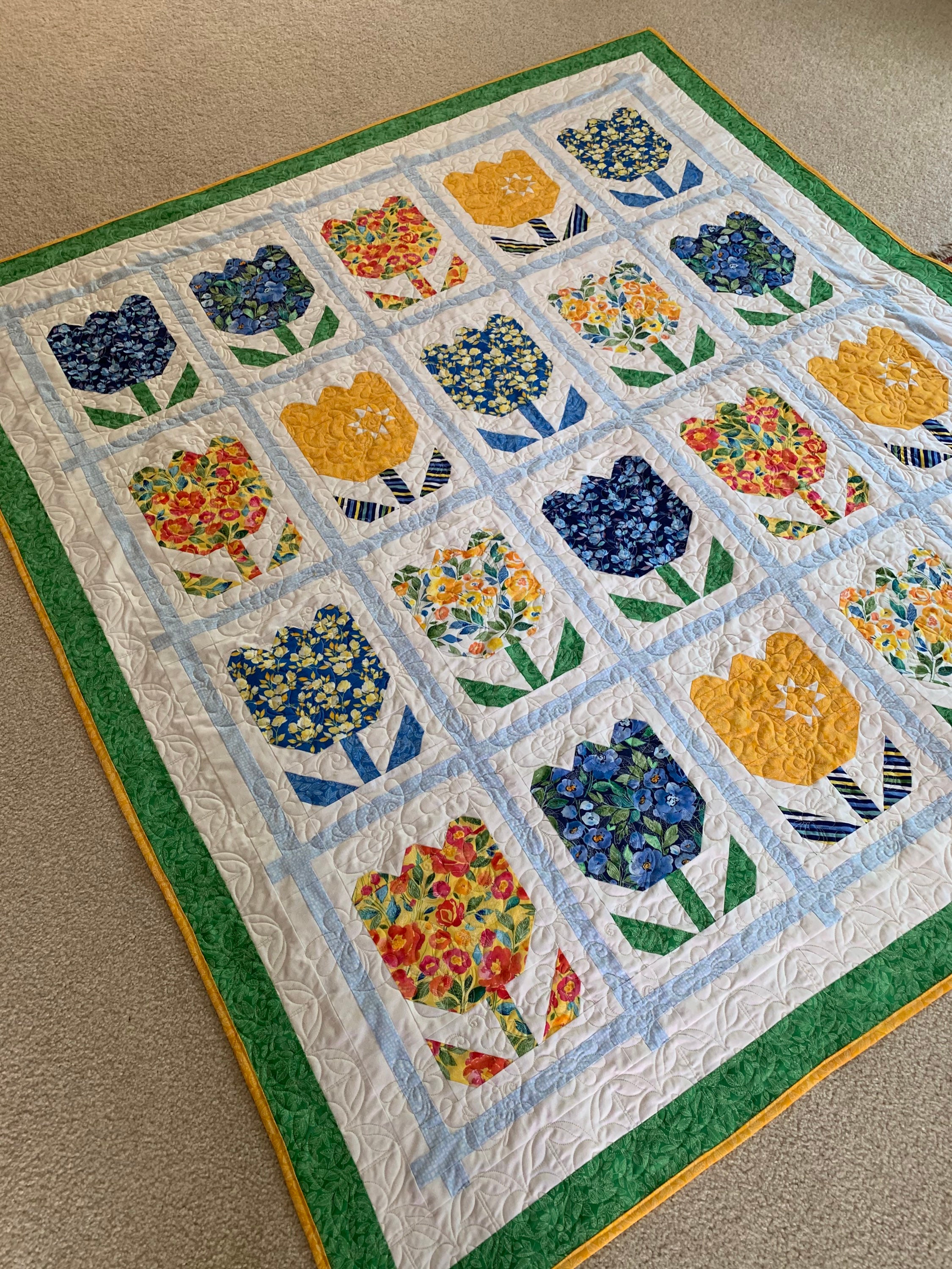 Spring Flowers Quilt 1 - Etsy