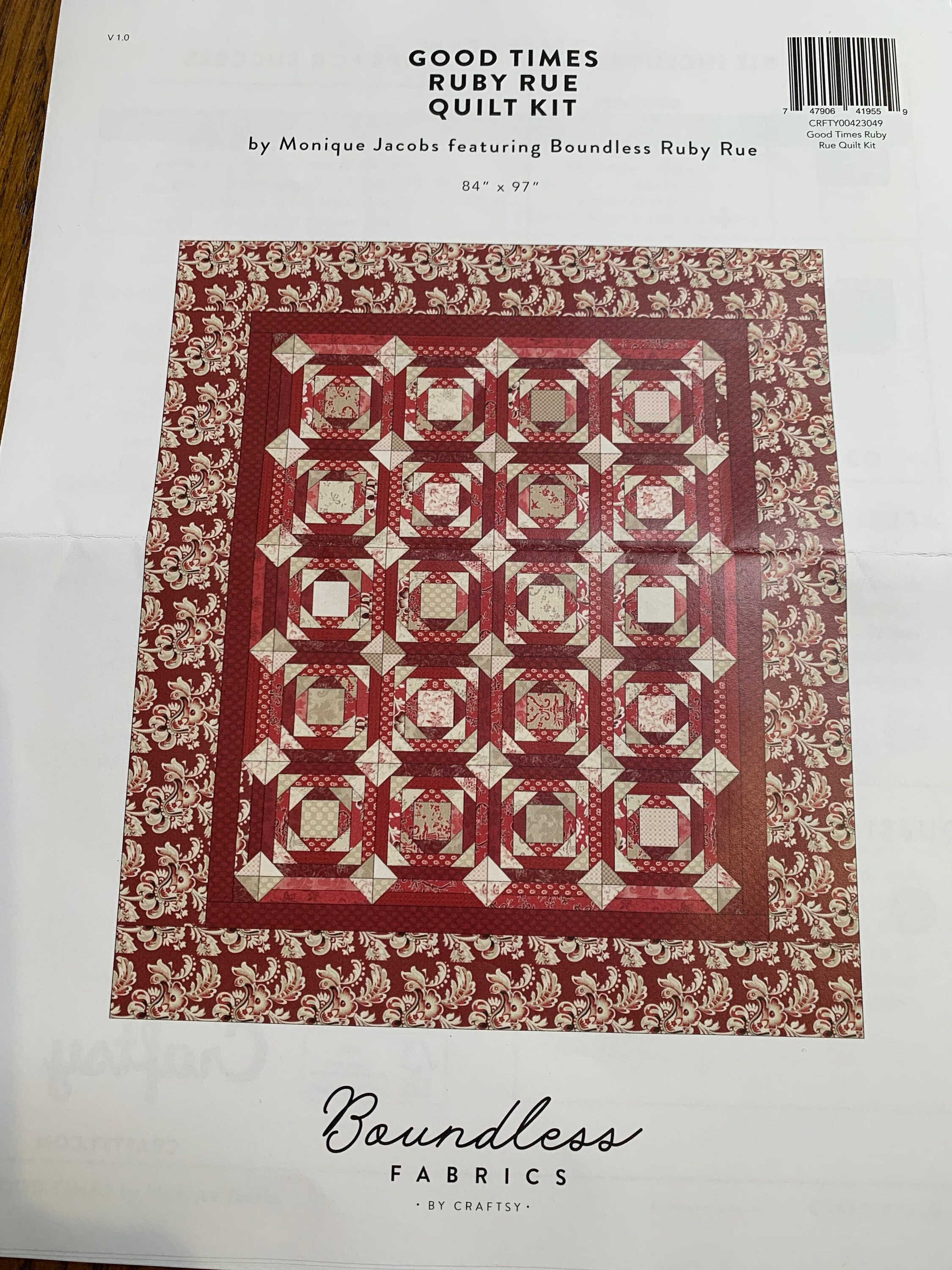 Good Times Ruby Rue Queen Quilt Kit Plus - Etsy
