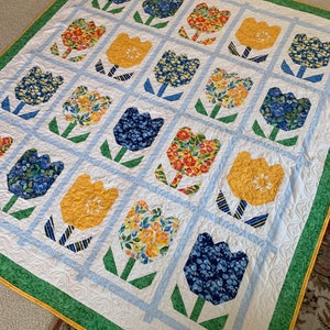 Spring Flowers Quilt #1 - Etsy
