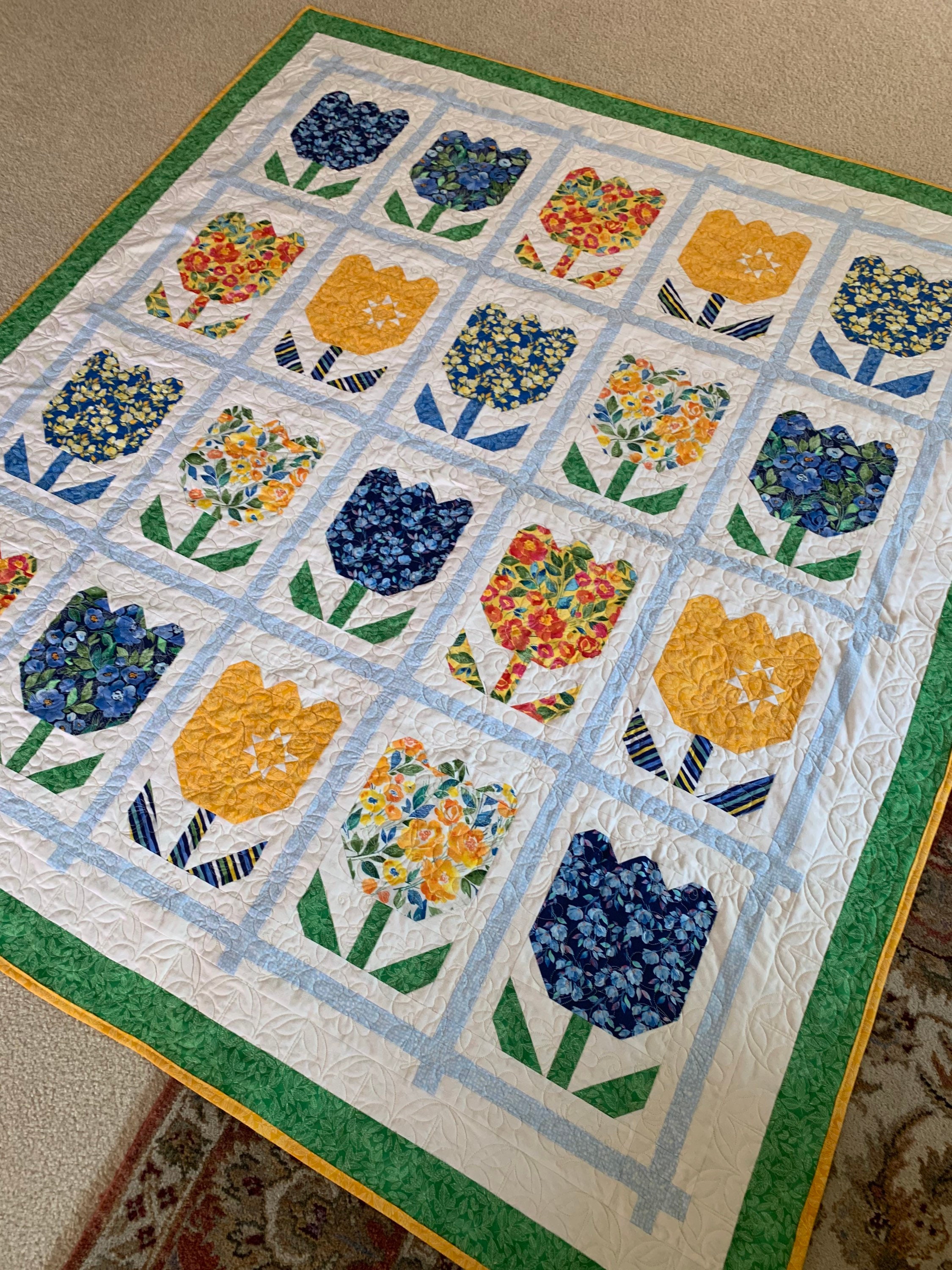 Spring Flowers Quilt 1 - Etsy