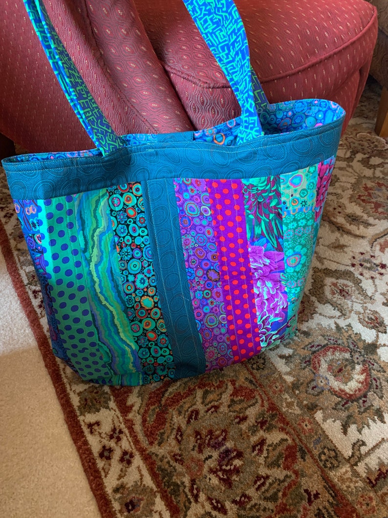 Kaffe Fassett Emerald Patchy Bag - Etsy