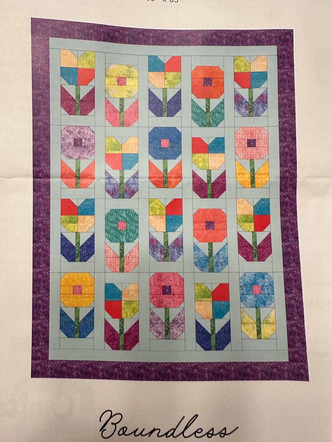 Flower Power Batiks Kaleidoscopes Quilt Kit - Etsy