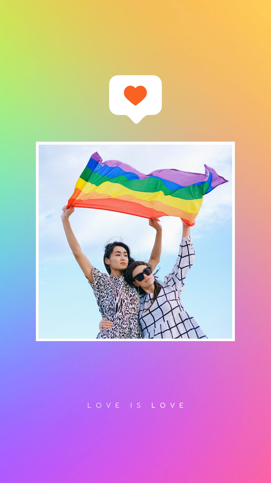 Vibrant Rainbow Instagram Template - Eye-catching Social Media Design ...